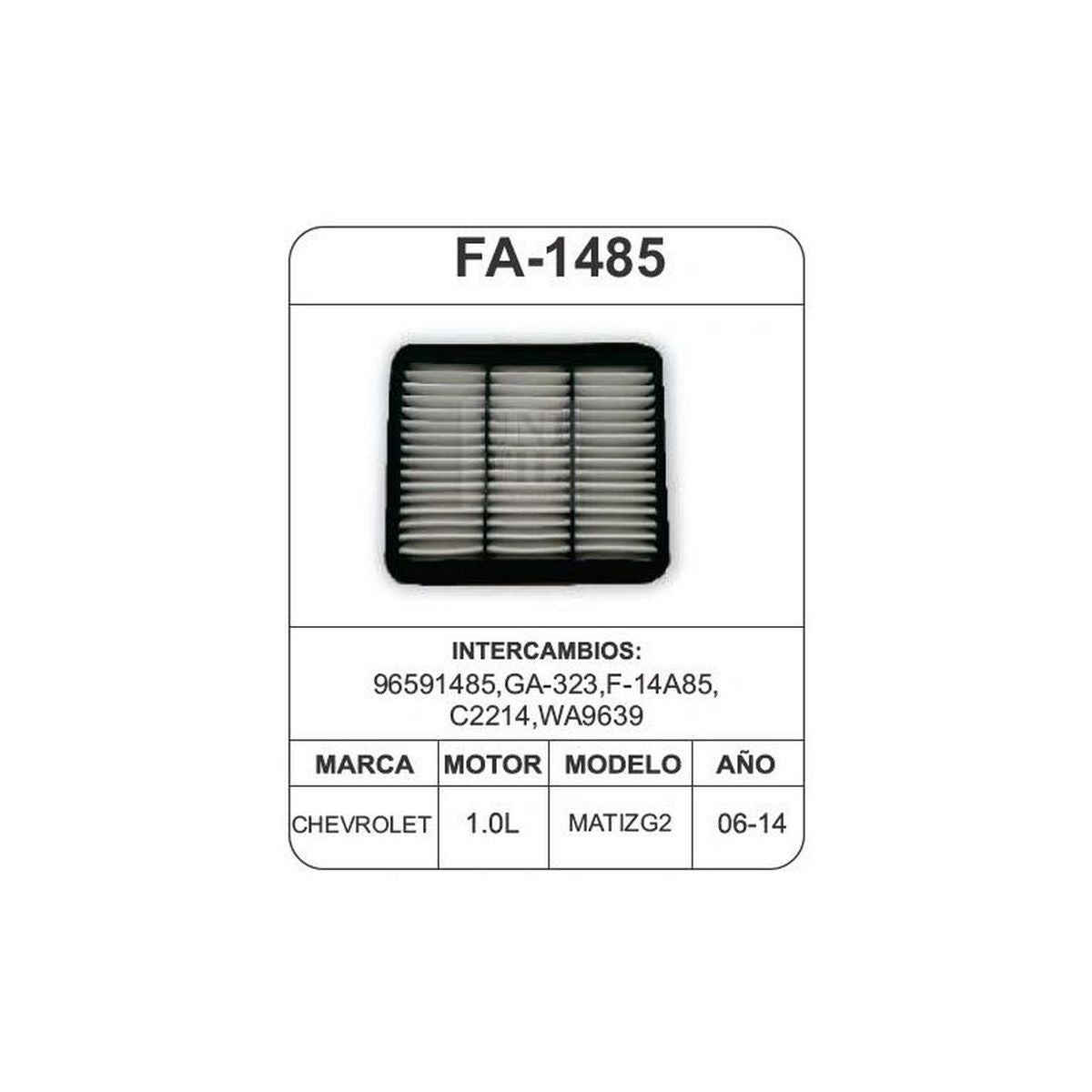 Filtro de Aire UNIFIL FA-1485 – Mi Autoparte