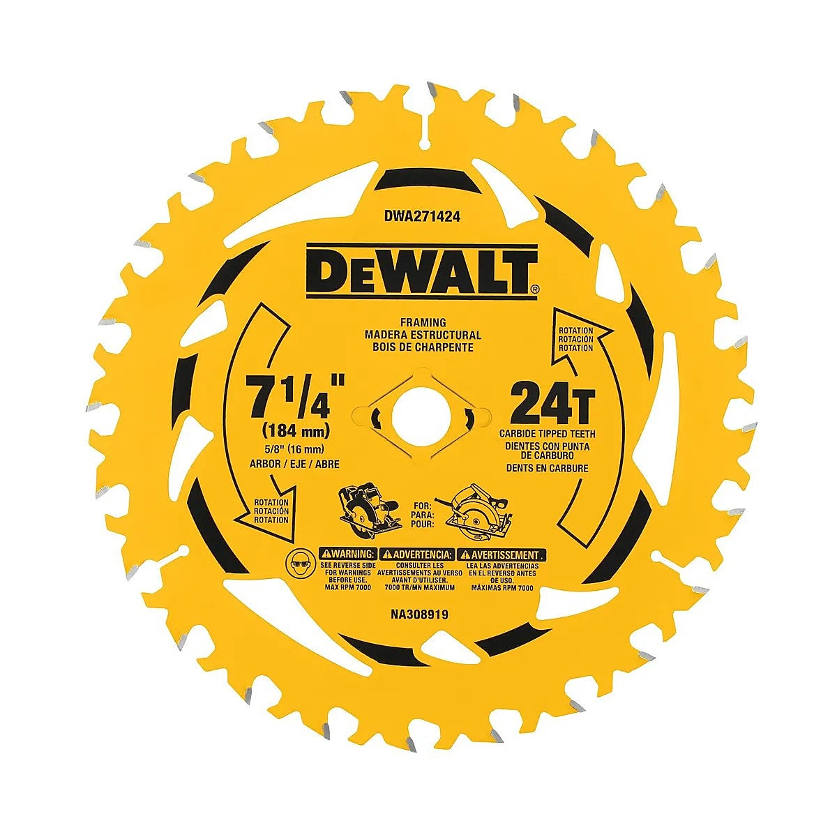 Disco Sierra Circular DEWALT B2 DWA271424 – Mi Autoparte