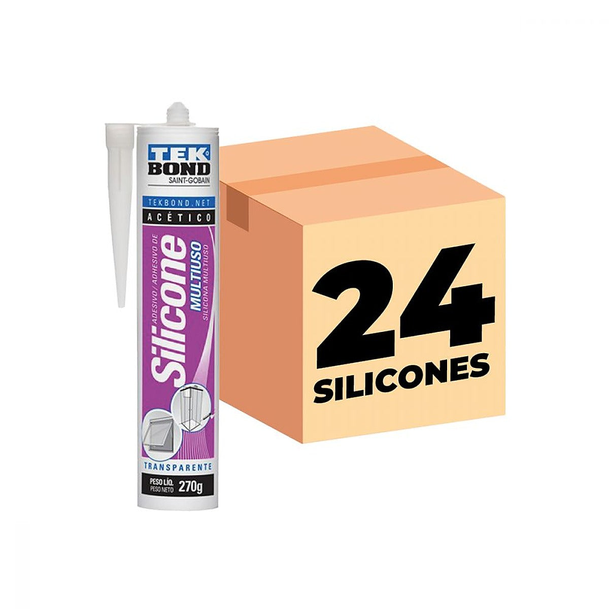 Silicón Multiusos Tekbond Transparente 270 gr – Mi Autoparte